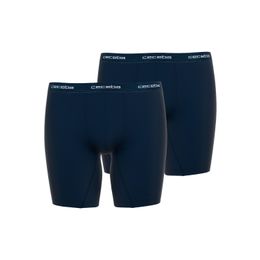 Ceceba Herren Boxershorts "Boxershort Shorts 2er Pack", Gr. L, blau, Obermaterial: 95% Baumwolle CO. 5% Elasthan EL., Unterhosen