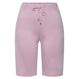 Lascana Damen Shorts, Gr. 32, rosa, Sweatware, Obermaterial: 70% Viskose, 25% Polyamid, 5% Elasthan, unifarben, Hosen, mit G&uuml;rtelschlaufen und