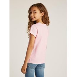 M&auml;dchen T-Shirt "MICRO MONOGRAM TOP", pink, Gr. 16, Calvin Klein Jeans, Single Jersey, Obermaterial: 100% Baumwolle, Shirts, f&uuml;r Kinder bis 16 Jahre