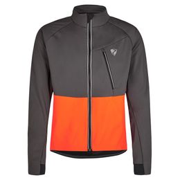 Ziener Damen Fahrradjacke "NABUCCO", orange, Gr. 46, Obermaterial: 1. 92% Polyester, 8% Elasthan; 2. 86% Polyester, 14% Elasthan;, Jacken
