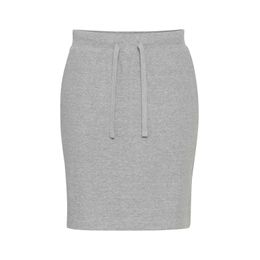 oxmo Damen Sweatrock "Sweatrock OXLou", grau, Gr. XL, Obermaterial: 95% Baumwolle CO. 5% Elasthan EL., R&ouml;cke