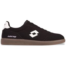 Lotto Damen Sneaker, Gr. 43, schwarz-weiß, Synthetik, unifarben mit Farbeinsatz, Schuhe, - auch in Kindergrößen erhältlich