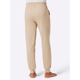 w&auml;schepur W&Auml;SCHEPUR Herren Pyjamahose, Gr. 52, beige, 100% Baumwolle, unifarben, Hosen