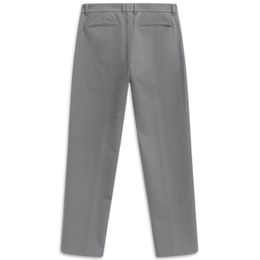 Bugatti Herren Chinohose "Cozy Times", grau, Gr. 35, unifarben, 68% Polyester, 28% Viskose, 4% Elasthan, Hosen, Tapered Fit mit Soft Touch