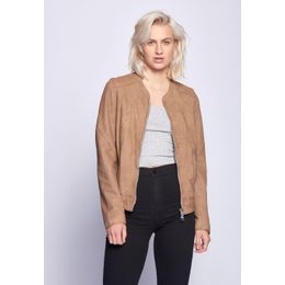Maze Damen Lederjacke "Mabel", beige, Gr. M, Obermaterial: 100% Leder, Lammnappa / Futter: 100% Polyester / &Auml;rmelfutter: 100% Polyester, Jacken