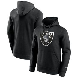 Fanatics Damen Kapuzenpullover "Fanatics Hoodie Las Vegas Raiders Primary Logo Graphic", schwarz, Gr. L, 80% Baumwolle, 20% Polyester, Pullover