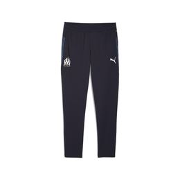 Puma Damen Sporthose "Olympique de Marseille Trainingshose Herren", wei&szlig;, Gr. XS, Obermaterial: 100% Polyester; Taschenfutter: 100% Polyester;