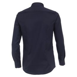 Venti Herren Businesshemd "Venti Businesshemd extra langer Arm 72cm uni", blau, Gr. 44, unifarben, 100% Baumwolle, Hemden