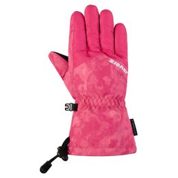 Ziener M&auml;dchen Skihandschuhe "LETT-Z AQUASHIELD JUNIOR", rosa, Gr. 4, Polyester, Handschuhe, warm, wasserdicht, winddicht, atmungsaktiv,