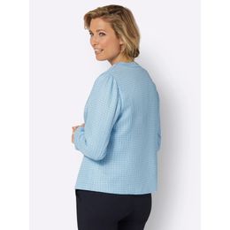 Classic Basics Damen Jackenblazer "Boucl&eacute;-Blazer", blau, Gr. 50, 100% Polyester, Blazer