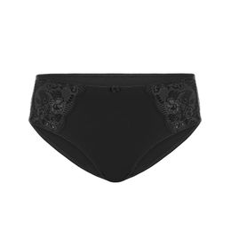 SuSa Damen Slip "Damen Slip Latina", Gr. 42, schwarz, Spitze, Obermaterial: 78% Polyamid PA. 16% Elasthan EL. 6% Baumwolle CO., Unterhosen
