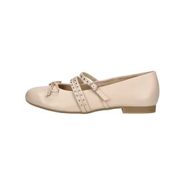 Paul Green Damen Riemchenballerina "Paul Green Ballerinas Glattleder", Gr. 40beige, Glattleder, Schuhe