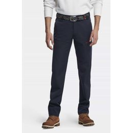 MEYER Herren Chinos "Skye", blau, Gr. 25, unifarben, 89% Polyamid, 11% Elasthan, Hosen, mit Rei&szlig;verschluss-Taschen