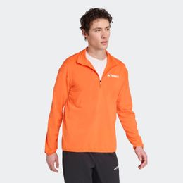 adidas terrex Herren Fleecejacke "MT CW HZ T FL", orange, Gr. XL, Obermaterial: 84% Polyester, 16% Elasthan, Jacken