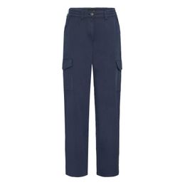 oxmo Damen Cargohose "Cargohose OXLOCO", blau, Gr. M, Obermaterial: 98% Baumwolle CO. 2% Elasthan EL., Hosen