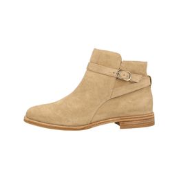 Paul Green Damen Stiefelette "Paul Green Stiefelette Veloursleder", Gr. 37, beige, Veloursleder, Schuhe