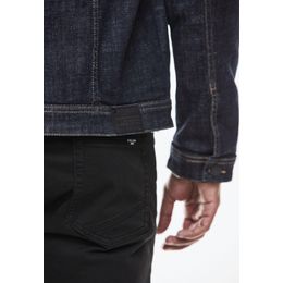 Street One MEN Herren Jeansjacke, blau, Gr. M, unifarben, Web, 98% Baumwolle, 2% Elasthan, Jacken, mit Brusttaschen