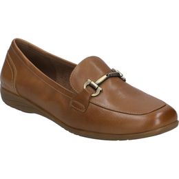 Josef Seibel Damen Ballerina "Fenja 26, camel", Gr. 39, braun, Obermaterial: 100% Rindsleder Leather cow., Schuhe