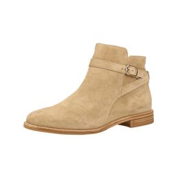 Paul Green Damen Stiefelette "Paul Green Stiefelette Veloursleder", Gr. 36, beige, Veloursleder, Schuhe