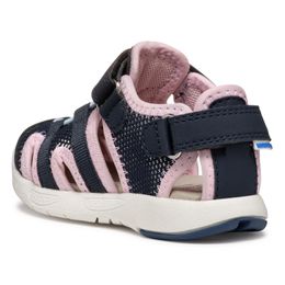 Geox Baby Lauflernschuh "B SANDAL MULTY GIRL", Gr. 25, blau, Synthetik, Textil, Schuhe, Sommerschuh, Klettschuh f&uuml;r Laufanf&auml;nger