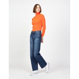 Gang Damen Comfort-fit-Jeans "Gang Jeans Straight Fit 94JUL", blau, Gr. 30, 90% Baumwolle, 2% Elasthan, 8% Polyester, Jeans