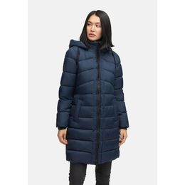 Marikoo Damen Winterjacke "Kaltn&auml;schen", blau, Gr. XXXL, Obermaterial: 100% Polyester; Futter: 100% Polyester; Wattierung: 100% Polyester;