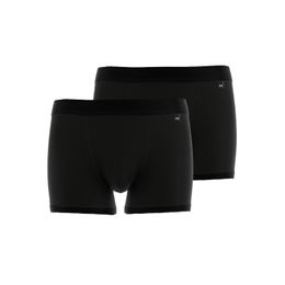 G&ouml;tzburg G&Ouml;TZBURG Herren Boxershorts "Boxershort 2er Pack", Gr. L, schwarz, Obermaterial: 95% Baumwolle CO. 5% Elasthan EL., Unterhosen
