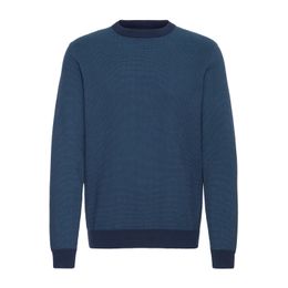 Blend Herren Strickfleece-Pullover "Strickpullover BHPullover", blau, Gr. XXXL, Obermaterial: 70% Baumwolle CO. 30% Nylon NY., Pullover