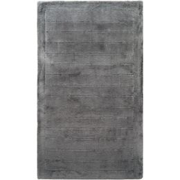 Badematte Egeria, H:10mm, grau, Baumwolle, Badematten, "Line"