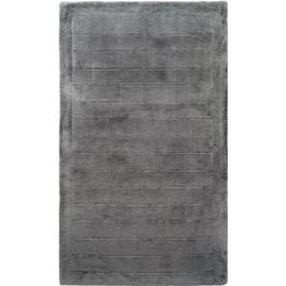 Badematte Egeria, H:10mm, grau, Baumwolle, Badematten, "Line"