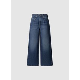 Pepe Jeans Damen Schlagjeans "WIDE LEG JEANS UHW", blau, Gr. 31, Denim/Jeans, Obermaterial: 100% Baumwolle, Jeans