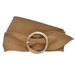 AnnaMatoni Damen Lederg&uuml;rtel "AnnaMatoni Tailleng&uuml;rtel Ora Tailleng&uuml;rtel Ora", beige, Gr. 105, 100% Leder, G&uuml;rtel