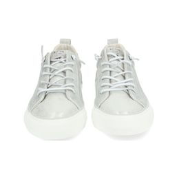 Mustang Shoes Damen Sneaker "Mustang Shoes Sneaker Lederimitat/Textil", Gr. 38, silber, Lederimitat, Textil, Schuhe
