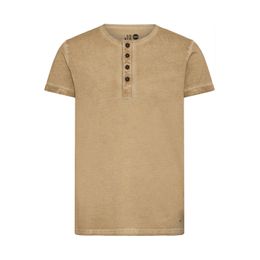 !Solid SOLID Herren Rundhalsshirt "Rundhalsshirt SDTihn", beige, Gr. S, Obermaterial: 100% Baumwolle CO., Shirts