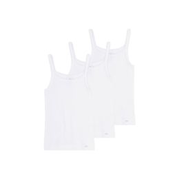 Sanetta M&auml;dchen Unterhemd "Unterhemd 3er Pack", Gr. 140, wei&szlig;, Obermaterial: 100% Baumwolle CO., Unterhemden