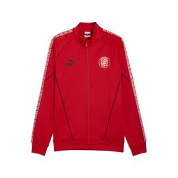 Puma Herren Sweatjacke "Girona FC KING Anthem Jacke Herren", rot, Gr. S, Obermaterial: 63% Polyester, 37% Baumwolle; Taschenfutter: 100% Polyester;