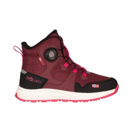 Trollkids Mädchen Winterstiefel "KIDS BERGEN WINTER MID CUT", Gr. 34, rosa, Synthetik, Textil, mehrfarbig, Schuhe, wasserdicht, fitgo
