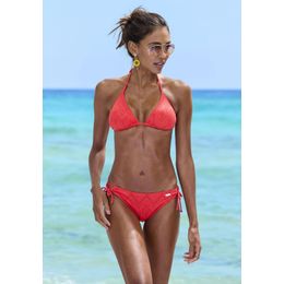 Buffalo Damen Triangel-Bikini "Romance", rot, Gr. 36, strukturiert, unifarben, Polyamid, Bikini-Sets, mit modischer Struktur
