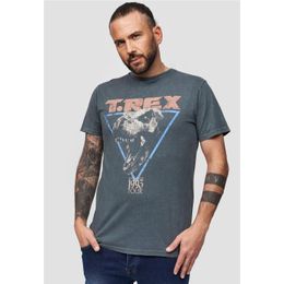 Recovered Herren T-Shirt "Jurassic Park T-Rex 1993", grau, Gr. S, bedruckt, 100% Baumwolle, Shirts, im zeitlosen Design