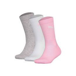 Puma M&auml;dchen Kurzsocken "Socken 3er Pack", Gr. 35, rosa, Obermaterial: 73% Baumwolle CO. 26% Polyamid PA. 1% Elasthan EL., Socken