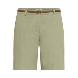 oxmo Damen Shorts "Shorts OXDaney", gr&uuml;n, Gr. 36, Obermaterial: 98% Baumwolle CO. 2% Elasthan EL., Hosen