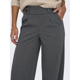Jacqueline de Yong JDY Damen Jerseyhose "JDYGEGGO NEW LONG PANT JRS NOOS", grau, Gr. M, unifarben, Jersey, Obermaterial: 95% Polyester, 5% Elasthan, Hosen, mit