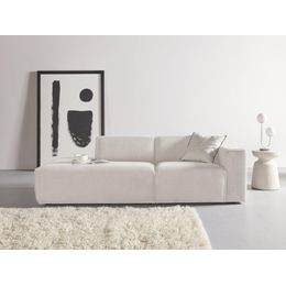 2-Sitzer Home Affaire "Noord mit Kedernaht, Breite 227 cm", beige (sand), B:227cm H:71cm T:96cm, 94% Polyester; 6% Nylon, Sofas, Cord, Struktur, Webstoff, mit Wellenunterfederung, Massivholzrahmen