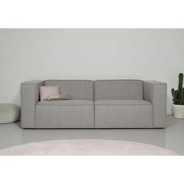 3-Sitzer OTTO HOME "Dalby", beige, B:228cm H:73cm T:93cm, 100% PES, Sofas, extra tiefe Sitzfl&auml;che, mit Kedernaht, angenehmer Sitzkomfort