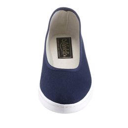 Casual Looks Damen Slipper, Gr. 38, blau, Textil, Schuhe