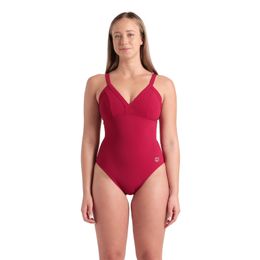 arena Damen Badeanzug "WOMEN'S arena SWIMSUIT LARA SOFT CURVE BACK C", rot, Gr. 48, Obermaterial: 68% Polyamid, 32% Elasthan, Badeanz&uuml;ge
