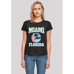 T-Shirt F4NT4STIC "Betty Boop Miami Florida Surf Scene", Damen, Gr. M, schwarz, Obermaterial: 100% Baumwolle, oversize, Rundhals, ohne B&uuml;ndchen, Shirts T-Shirt, Premium Qualit&auml;t