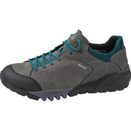 Waldläufer WALDLÄUFER Herren Trekkingschuh "H-Fritz", Gr. 10,5, grau, Gummi, Nubukleder, Textil, kontrastfarbene Details, Schuhe, Freizeitschuh, Outdoorschuh,