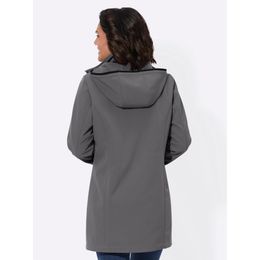 Casual Looks Damen Softshelljacke, grau, Gr. 40, unifarben, 94% Polyester, 6% Elasthan, Jacken