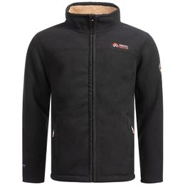 Arctic Seven Herren Fleecejacke "ASZeroo", schwarz, Gr. XXL, Obermaterial: 100% Polyester; Innenseite: 100% Polyester, Jacken, mit hoch schlie&szlig;endem